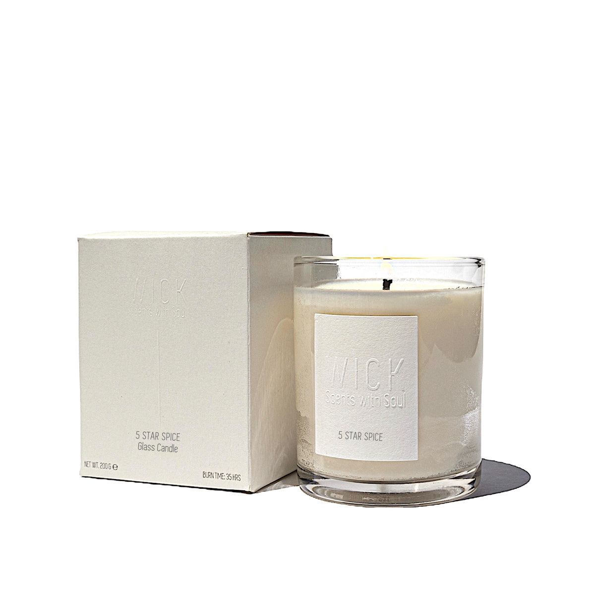 Classic Glass Candle // 5 Star Spice // 200 g – WICK Fragrances