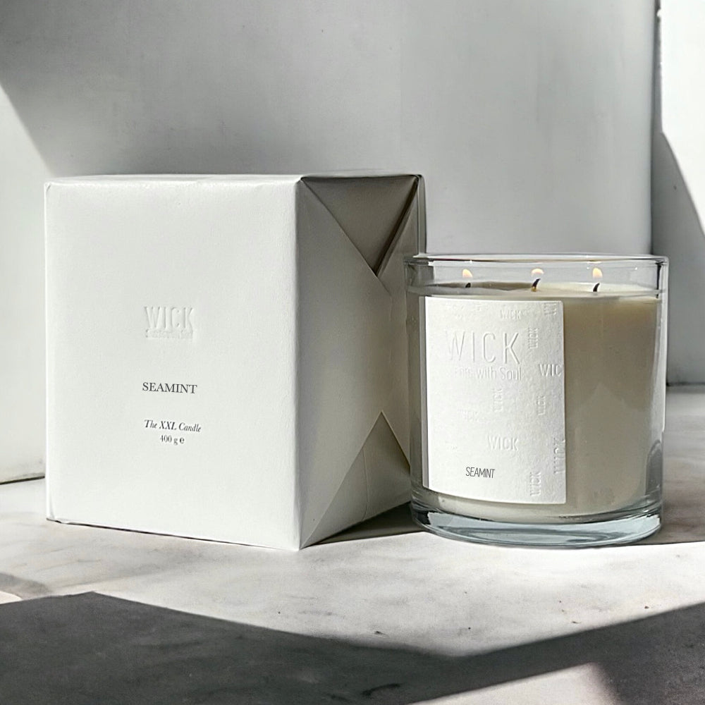XXL Glass Candle // Seamint // 400 g – WICK Fragrances